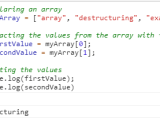 Array Destructuring In Javascript